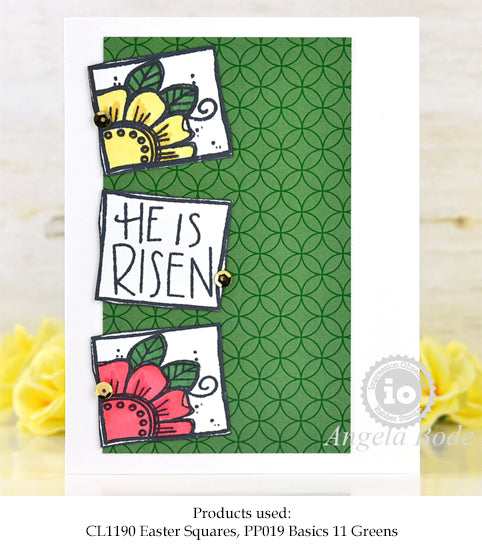 Impression Obsession Stamp, Easter Squares – Scrap Chicks